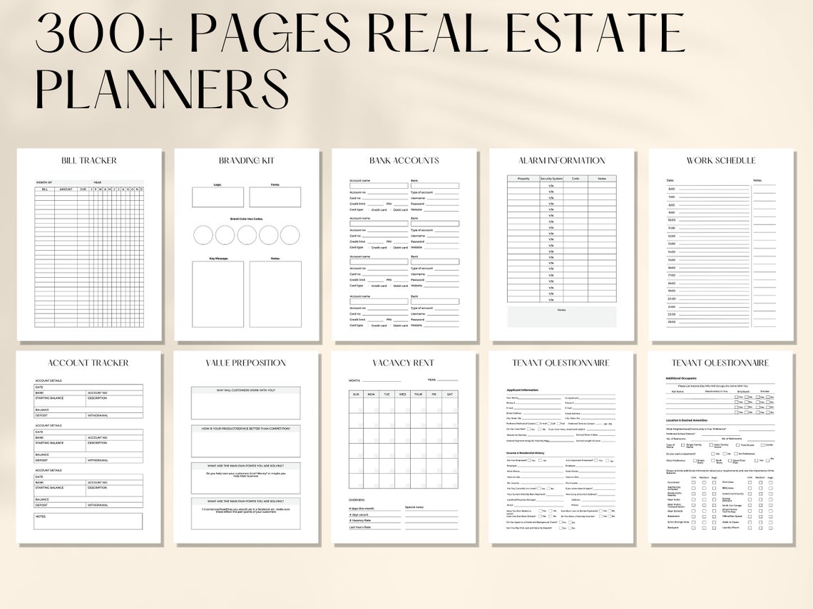 Real Estate Planner, Real Estate Business Planner, Real Estate Agent ...