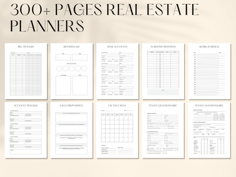Real Estate Planner, Real Estate Business Planner, Real Estate Agent ...