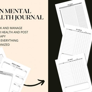Teen Mental Health Journal, Teen Therapy Journal, Teen Coping Skills ...