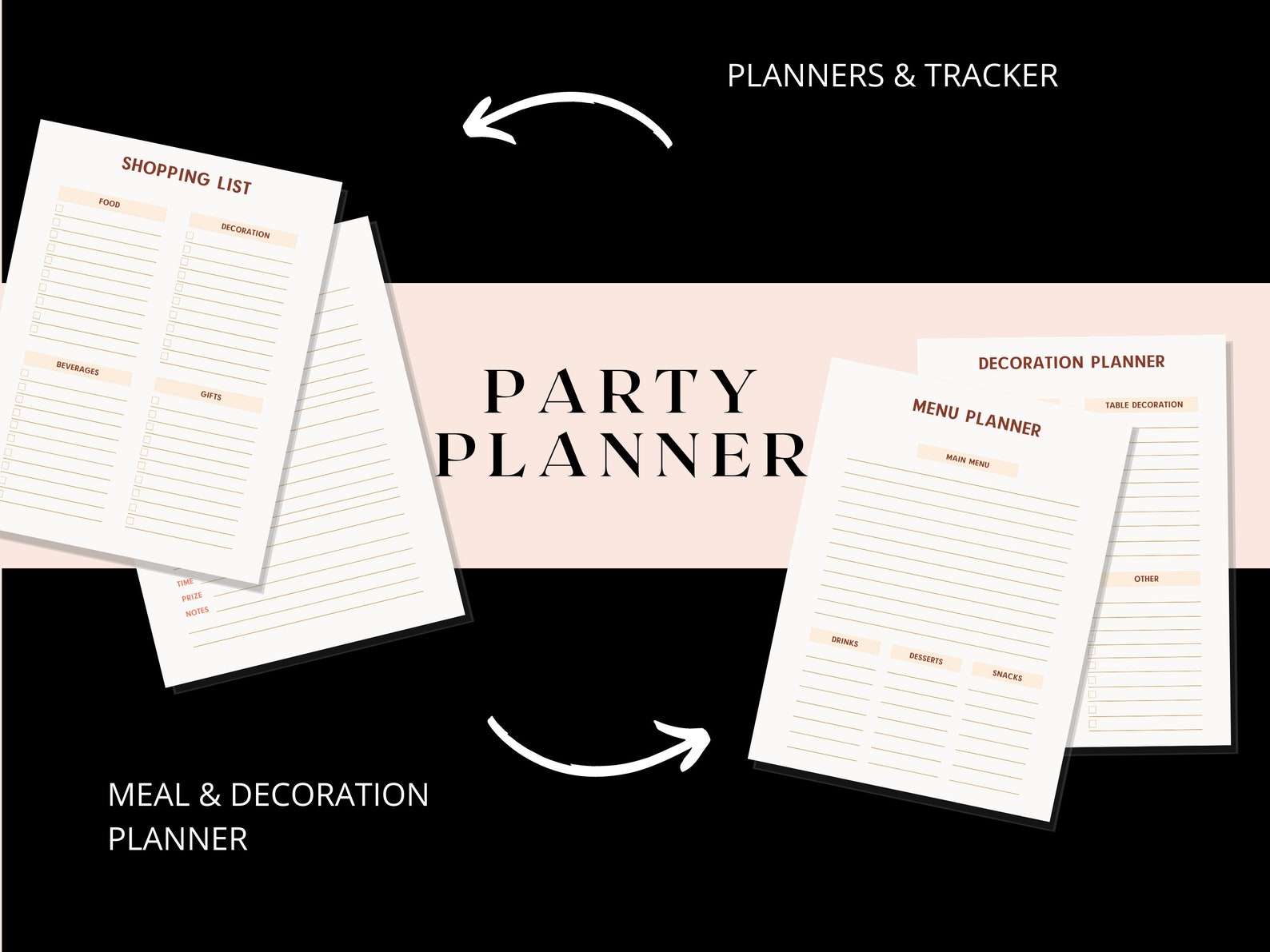 Party Planner Checklist Template, Party Planner List, Party Planner ...