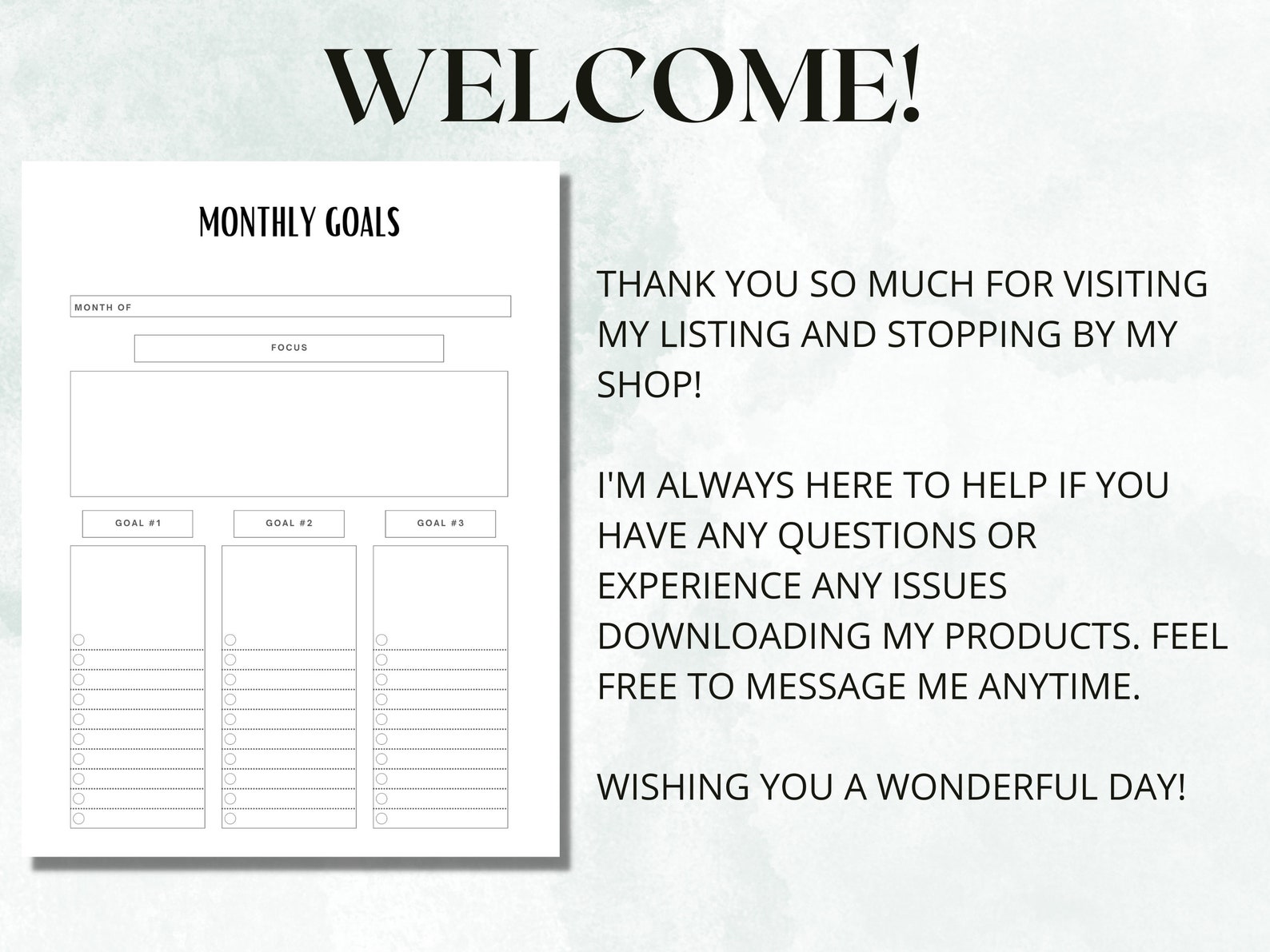 Goal Planner BUNDLE, 2023 Goals Tracker, SMART Goal Setting, Monthly ...