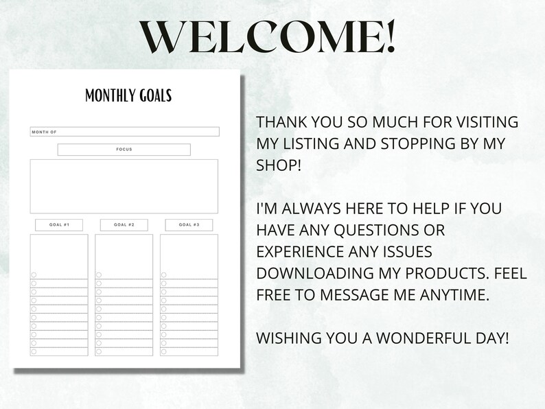 Goal Planner BUNDLE, 2023 Goals Tracker, SMART Goal Setting, Monthly ...