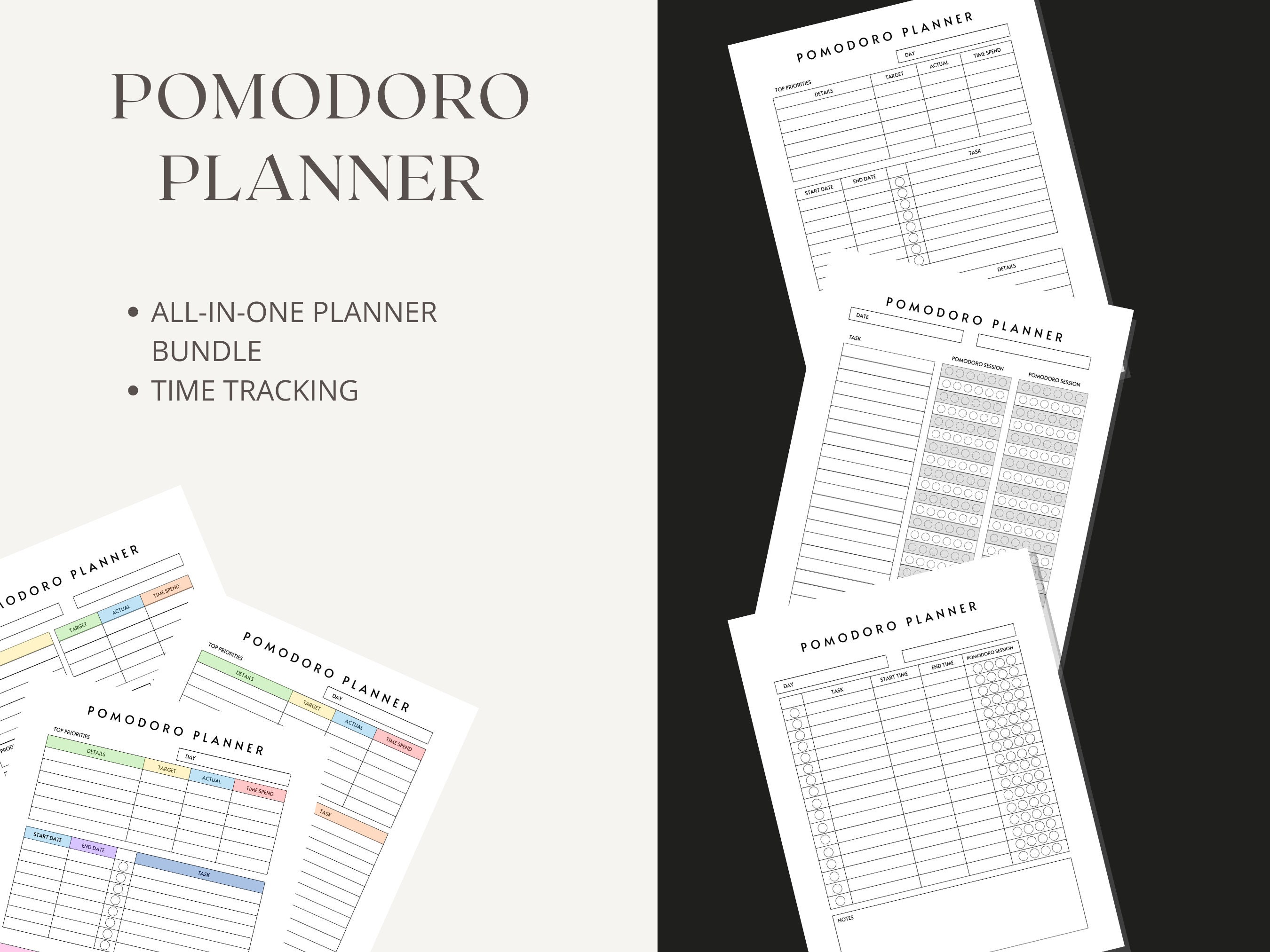 Pomodoro Planner, Pomodoro Timer, Pomodoro Tracker, Study Session ...