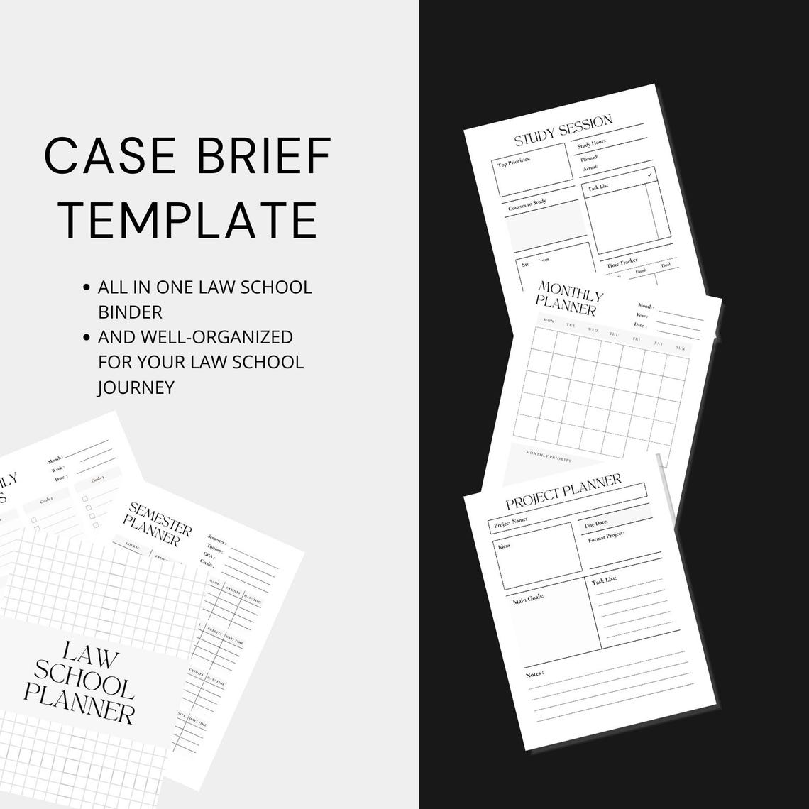 Case Brief Template for Law School | Legal Brief Organizer, Law School ...
