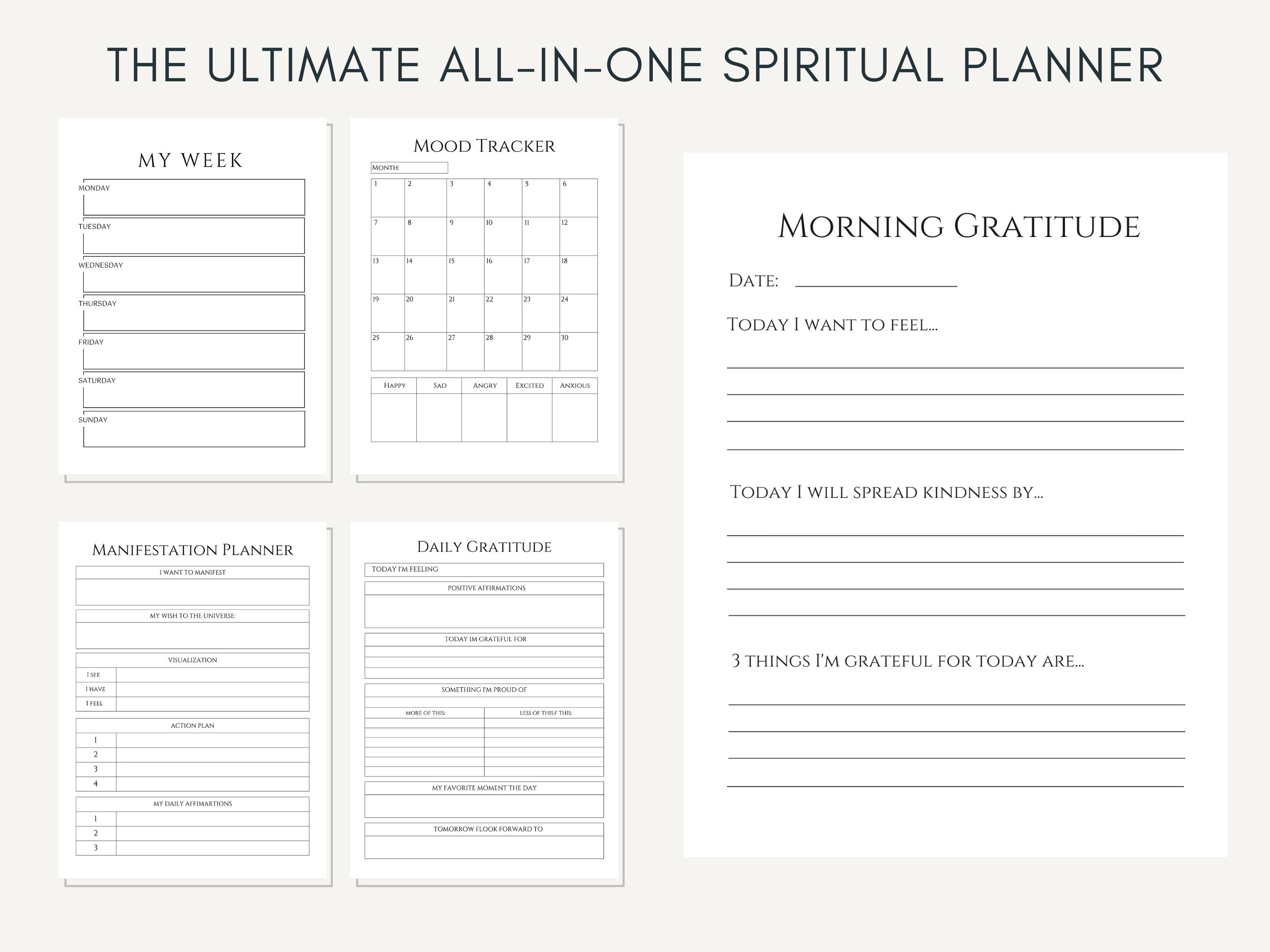 Spirituality Planner Printable Manifestation Journal Awakening Journal ...