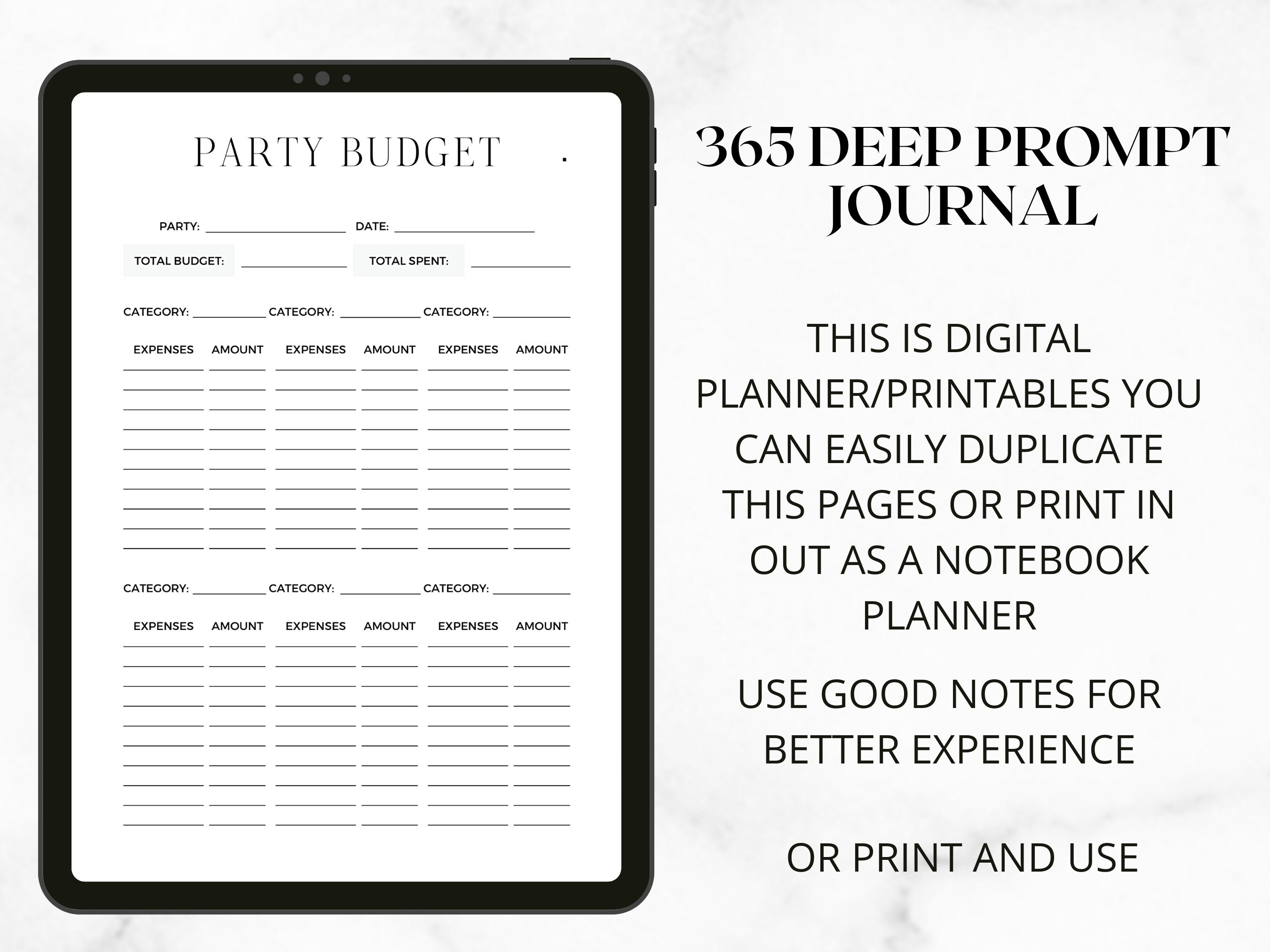 Party Planner, Party Planner Printable, Party Planner Checklist, Event ...