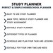 Minimalist Study Planner Printable, Academic Study Planner Printable ...