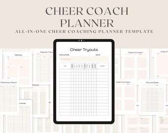 Cheer Coach Planner, Cheerleading Contract Forms, Coaching Planner ...