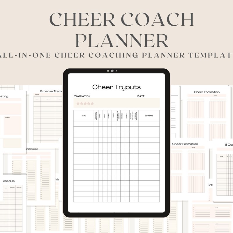 Cheer Coach Planner - Etsy