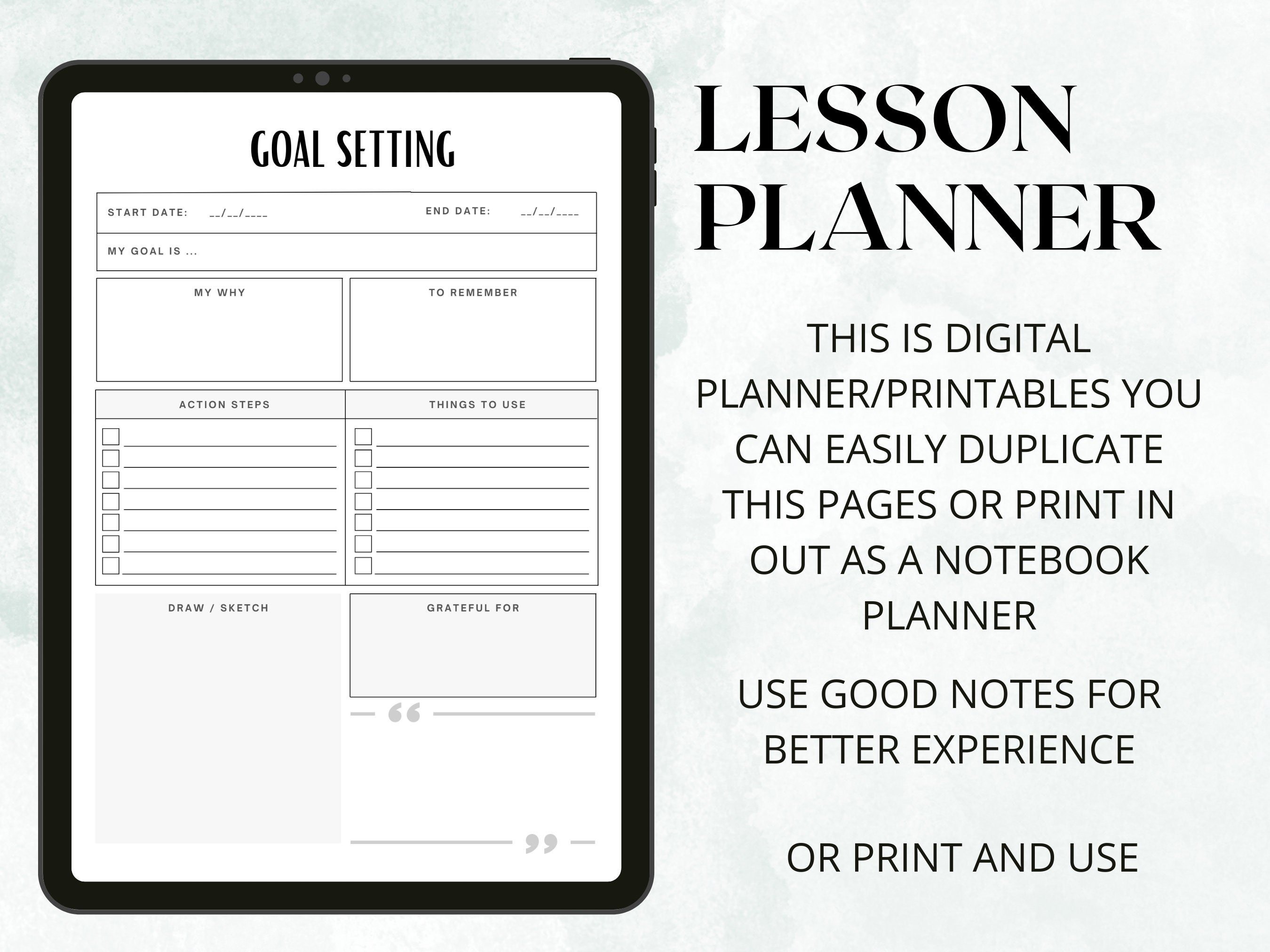 Goal Planner BUNDLE, 2023 Goals Tracker, SMART Goal Setting, Monthly ...