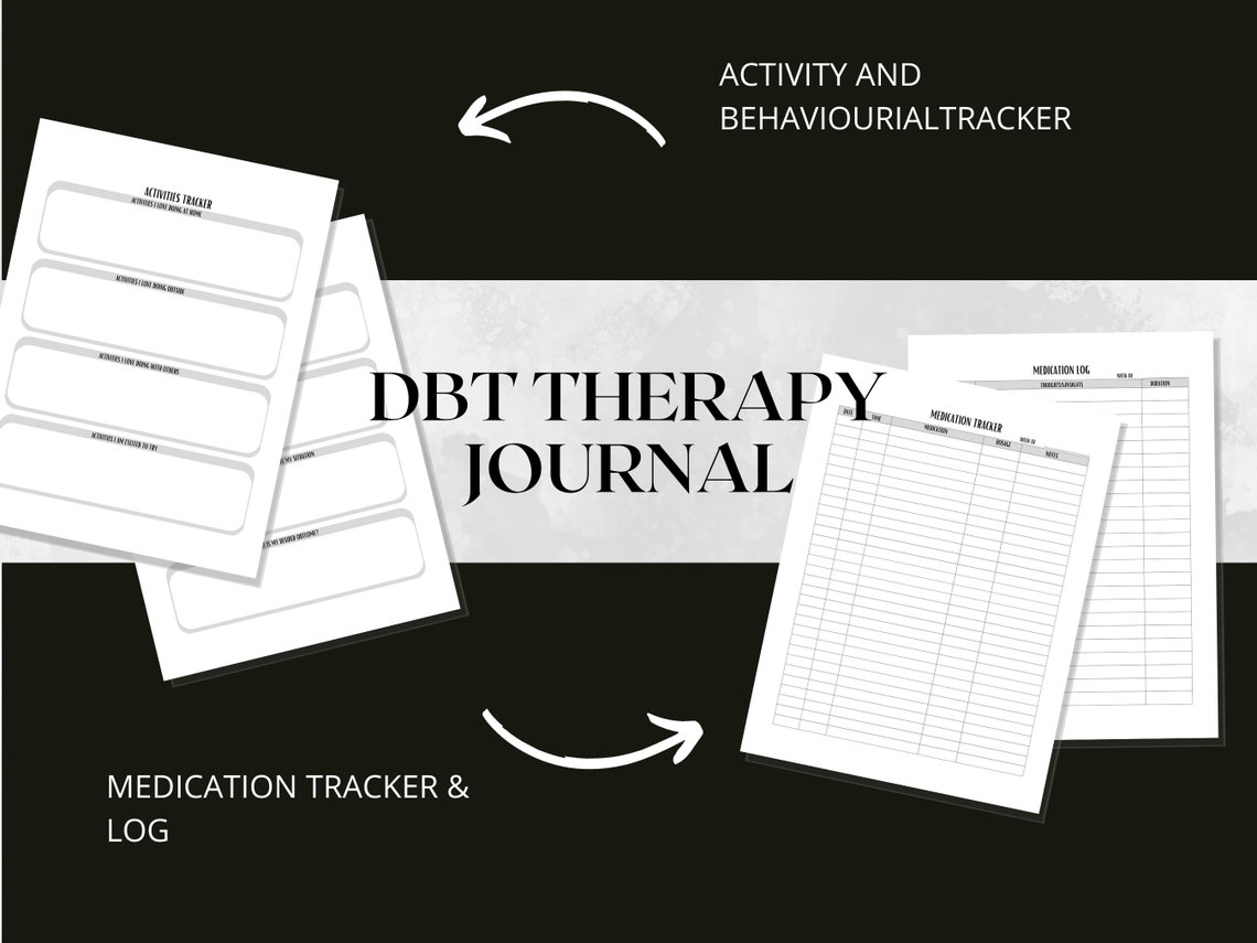 CBT Anxiety Journal Printable, CBT Activity Book, Therapy Worksheets ...