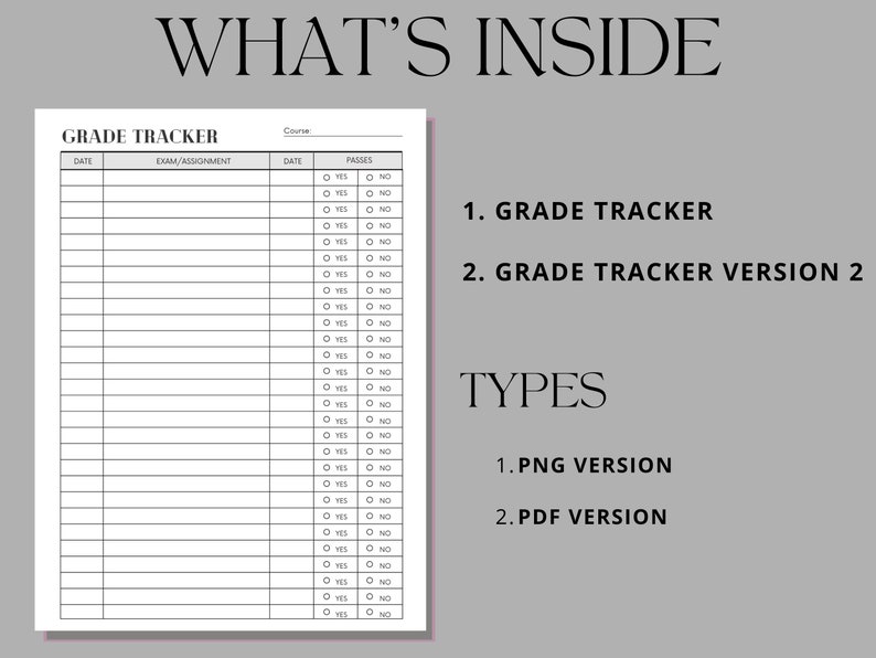 Digital Gradebook for Teachers, Digital Grade Tracker, Grade Tracker ...