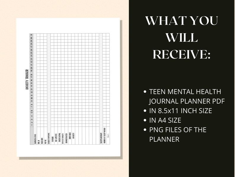 Teen Mental Health Journal, Teen Therapy Journal, Teen Coping Skills ...