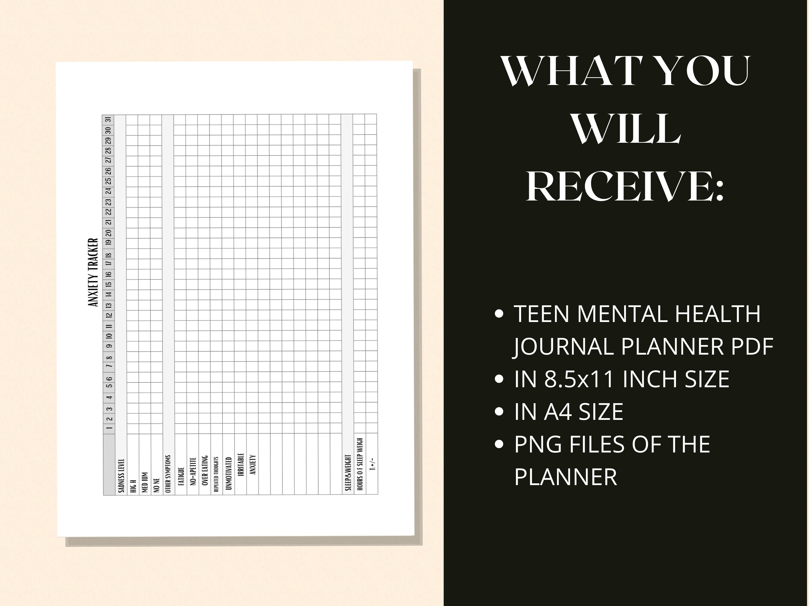 Teen Mental Health Journal, Teen Therapy Journal, Teen Coping Skills ...