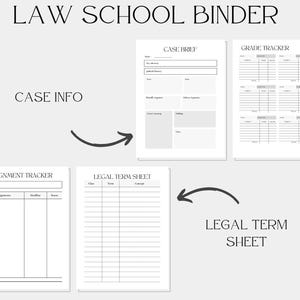 Law School Planner, Law Student Planner, Law School Notes, Law School ...