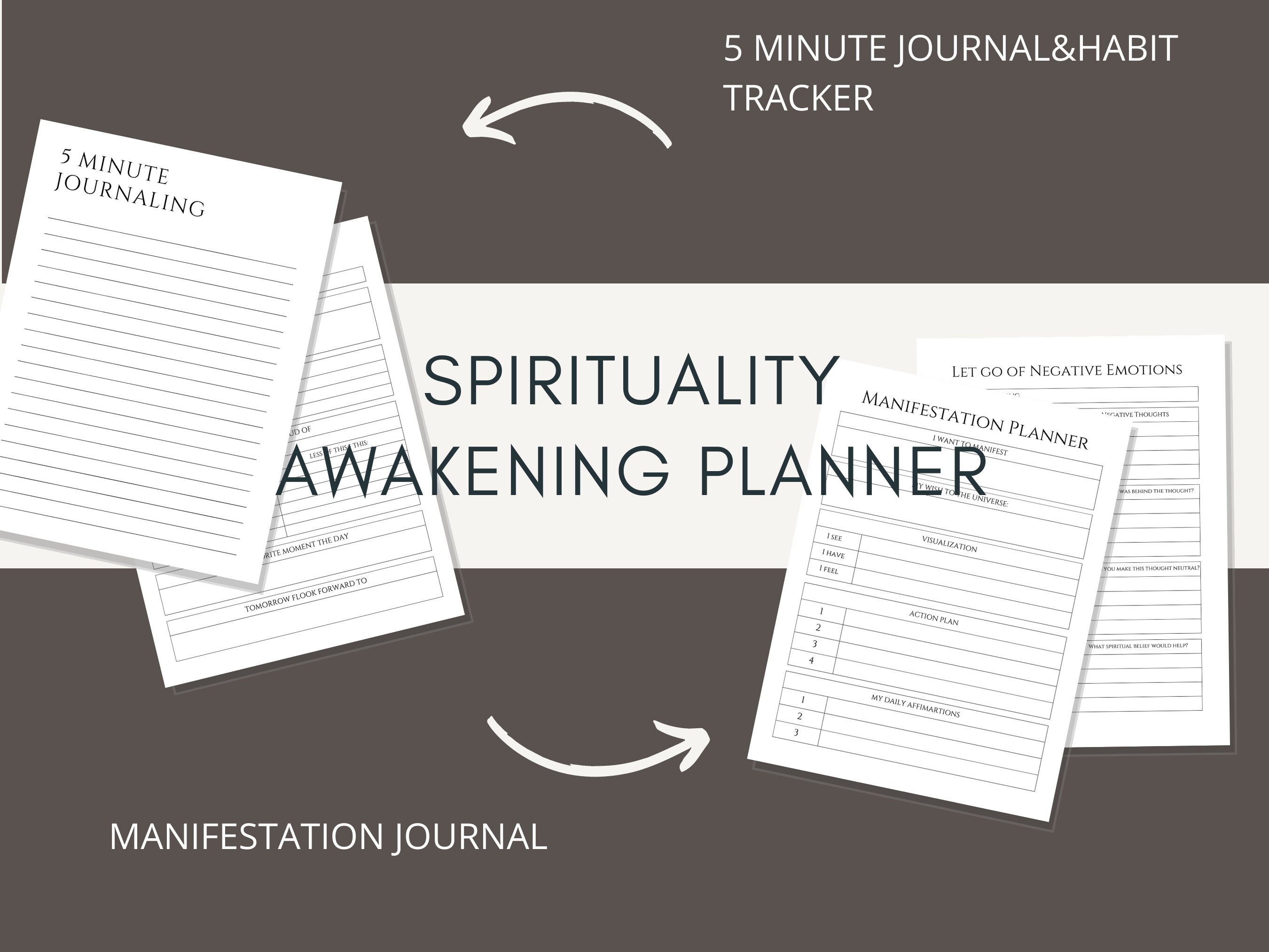 Spirituality Planner Printable Manifestation Journal Awakening Journal ...