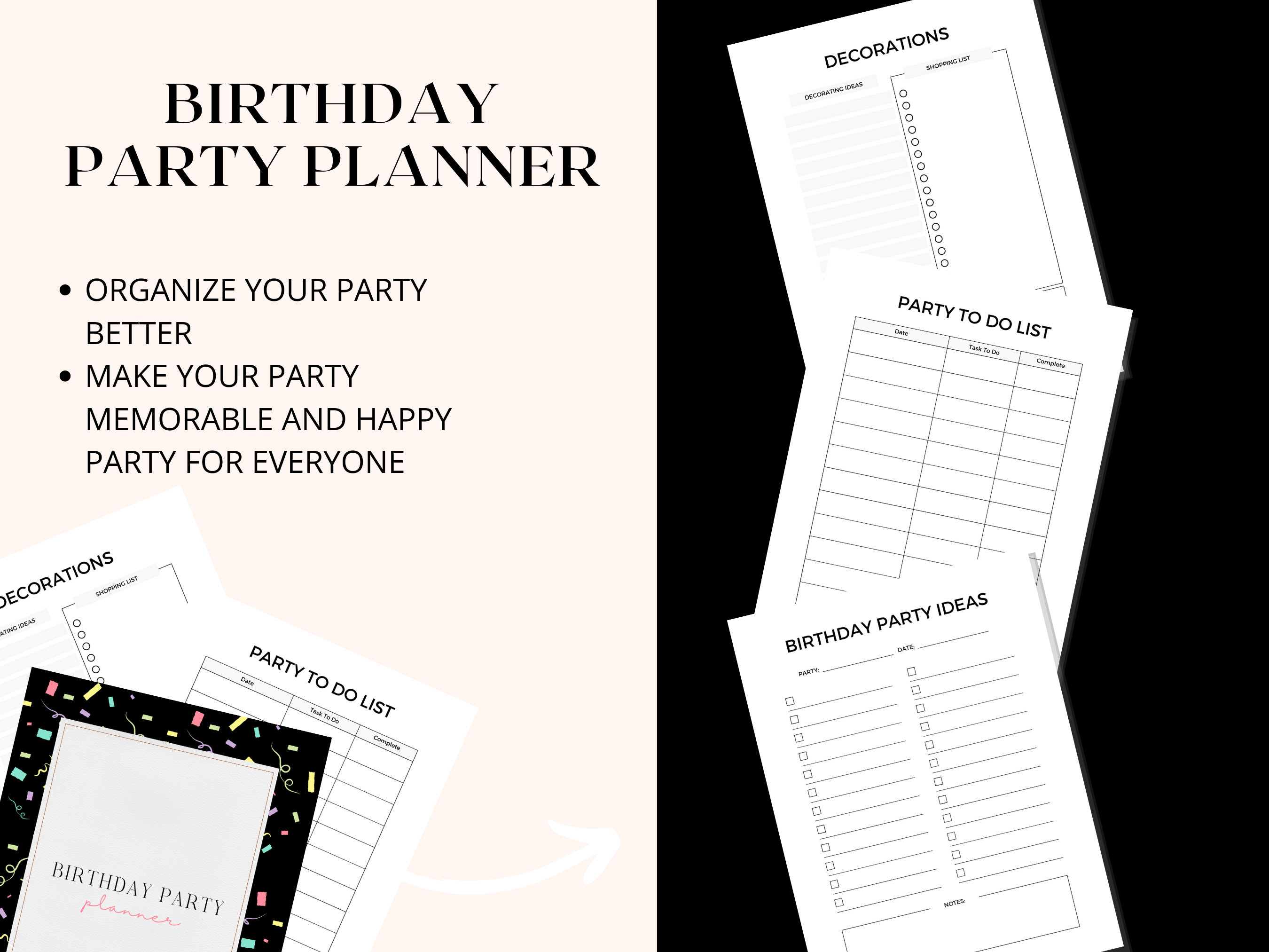 ULTIMATE Birthday Planner, Birthday Organizer, Birthday | Printable ...