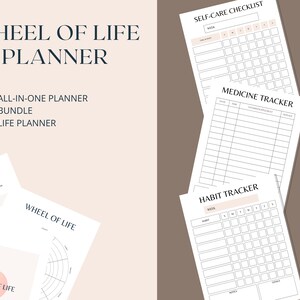 Wheel of Life Planner Printable, Daily Wheel of Life, Life Balance ...