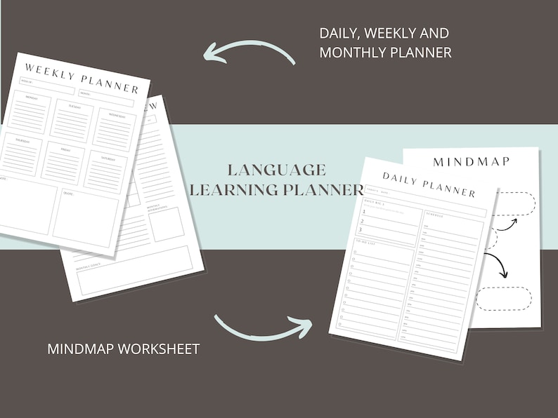 Language Learning Planner and Notebook, Language Learner, Language ...