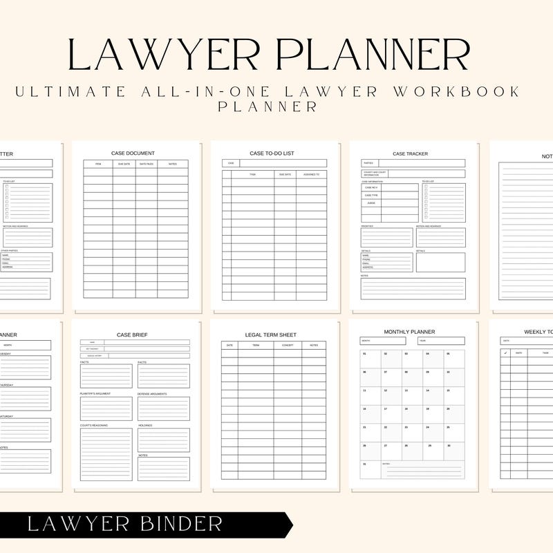 Goodnotes Legal Templates - Etsy