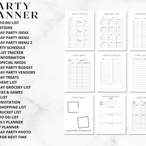 Printable Party Planner Checklist, the Perfect Party Planner, Party ...