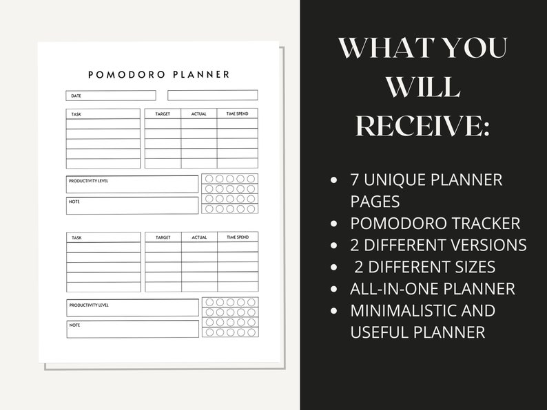 Pomodoro Planner, Pomodoro Timer, Pomodoro Tracker, Study Session ...