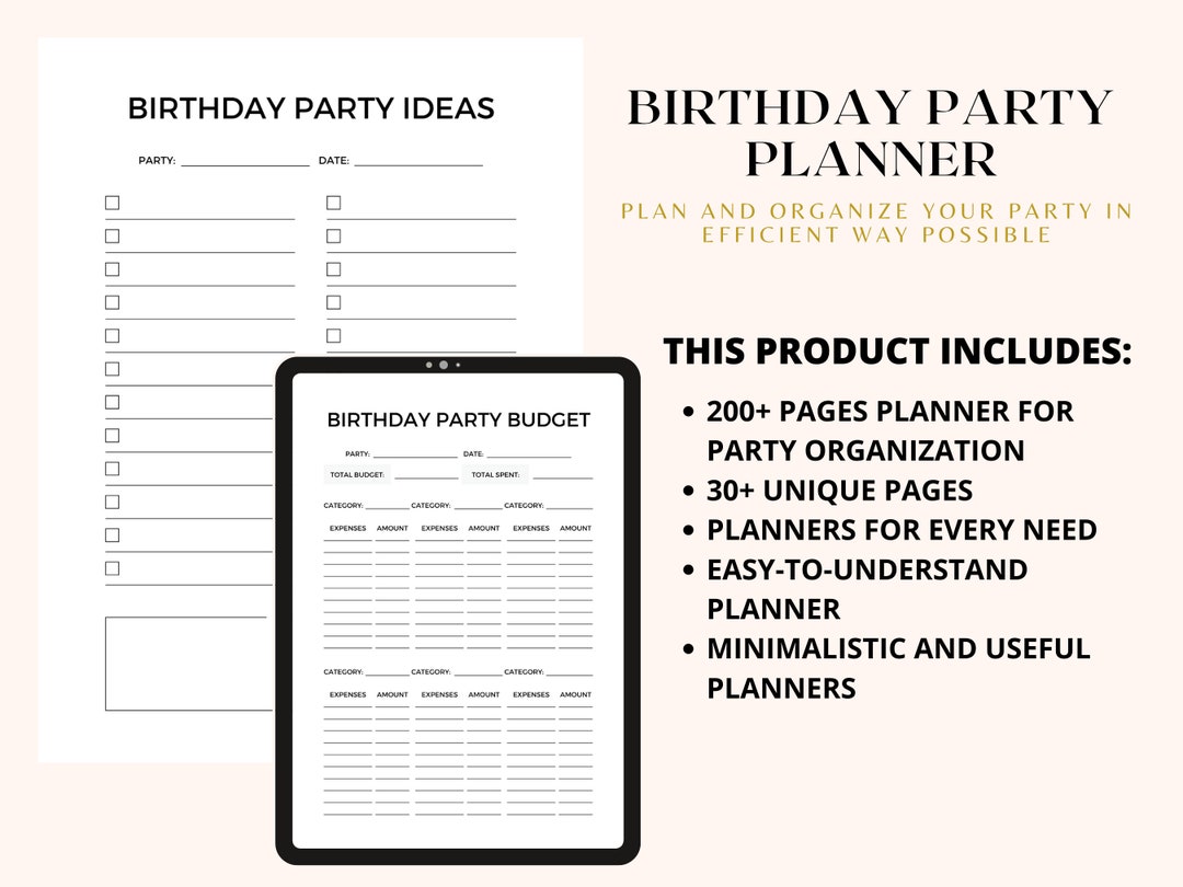 ULTIMATE Birthday Planner, Birthday Organizer, Birthday | Printable ...
