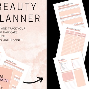 ULTIMATE Beauty Planner Bundle, Skincare Chart, Skincare Organizer ...