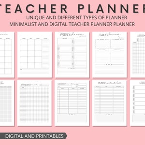 Digital Teacher Planner (UNDATED), Teacher Planner, Teacher Digital ...
