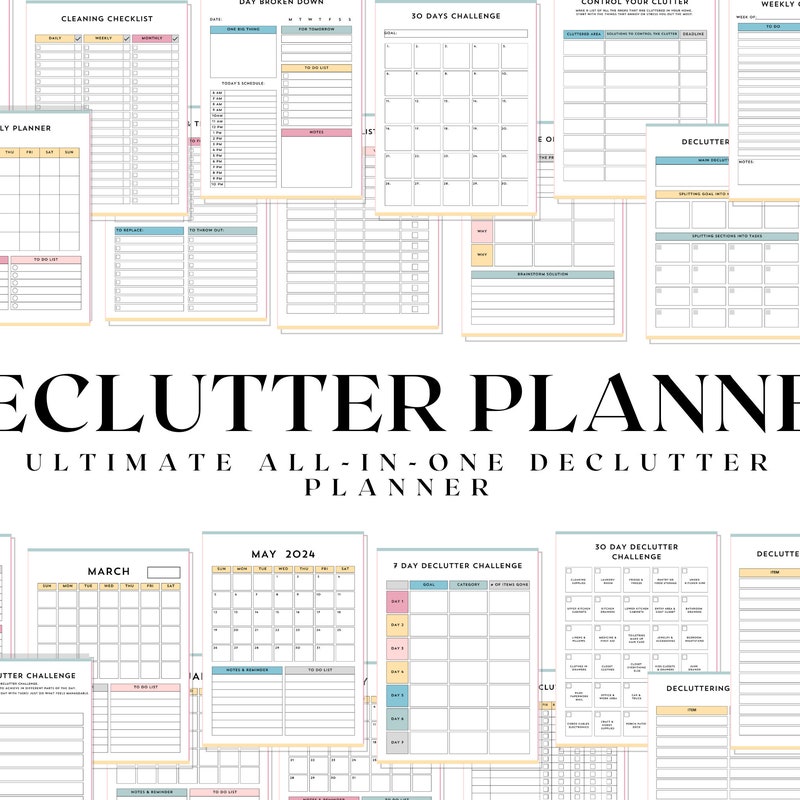 Declutter Planner - Etsy