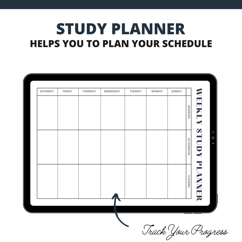 Minimalist Study Planner Printable Academic Study Planner - Etsy