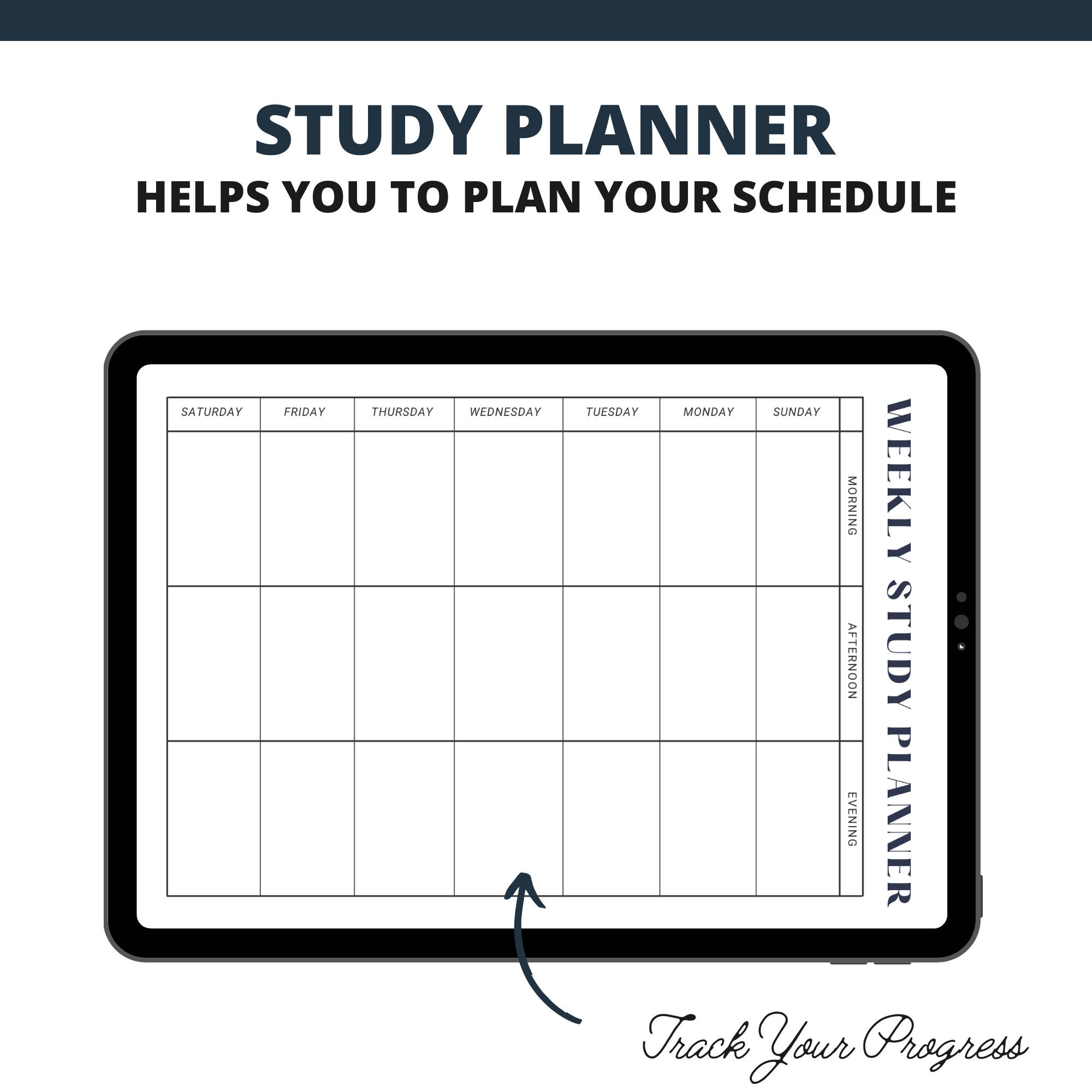 Minimalist Study Planner Printable Academic Study Planner - Etsy