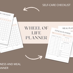 Wheel of Life Planner Printable, Daily Wheel of Life, Life Balance ...