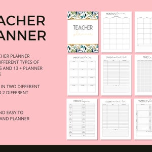 Digital Teacher Planner (UNDATED), Teacher Planner, Teacher Digital ...