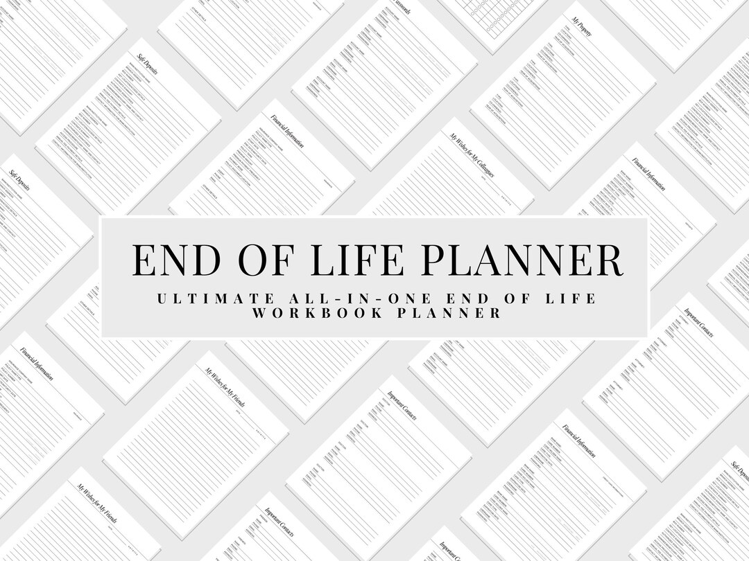 End of Life Planner, Death Binder, What If Binder, Emergency Binder ...