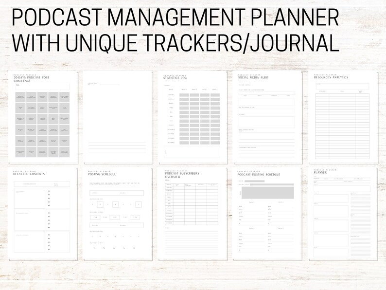 ULTIMATE Podcast Planner BUNDLE, Podcast Script, Podcast Checklist ...