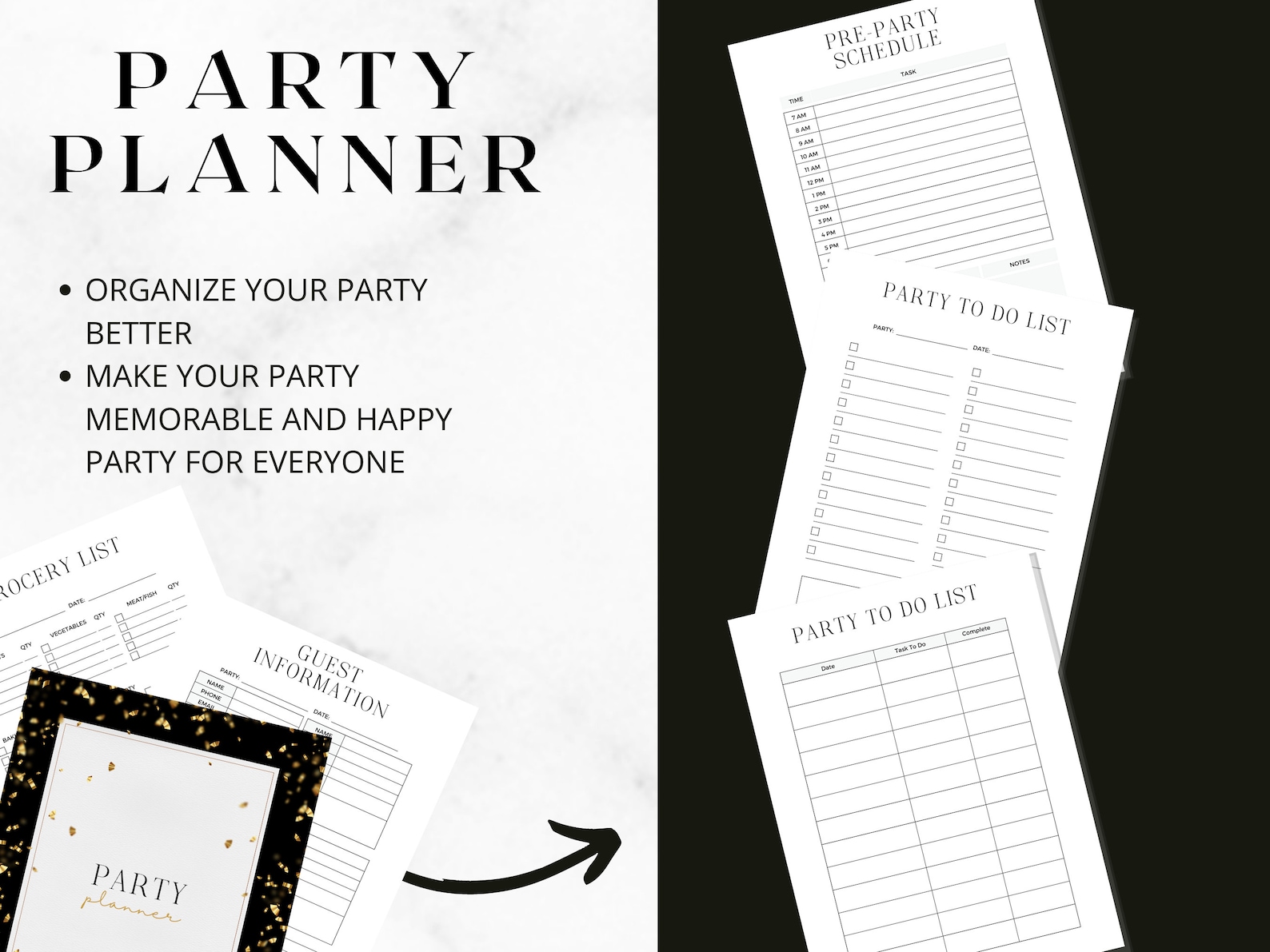 Printable Party Planner Checklist, the Perfect Party Planner, Party ...