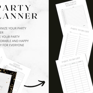 ULTIMATE Party Planner Organizer Bundle, Party Planner Notebook ...