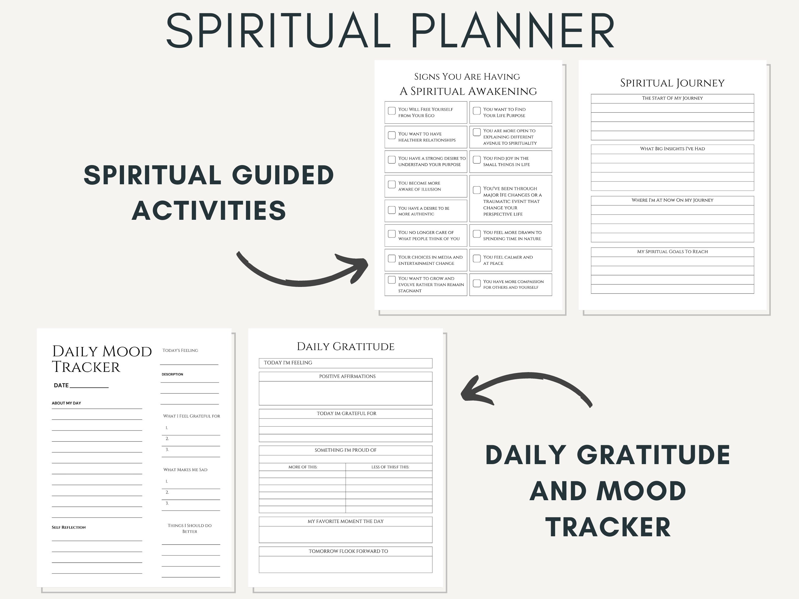 Spirituality Planner Printable Manifestation Journal Awakening Journal ...