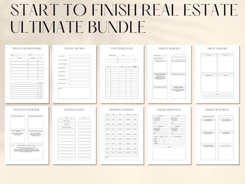 Real Estate Planner, Real Estate Business Planner, Real Estate Agent ...