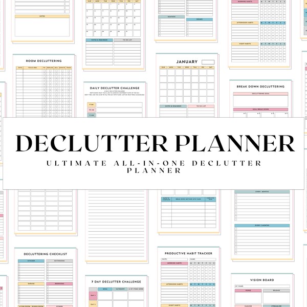 Declutter Planner - Etsy