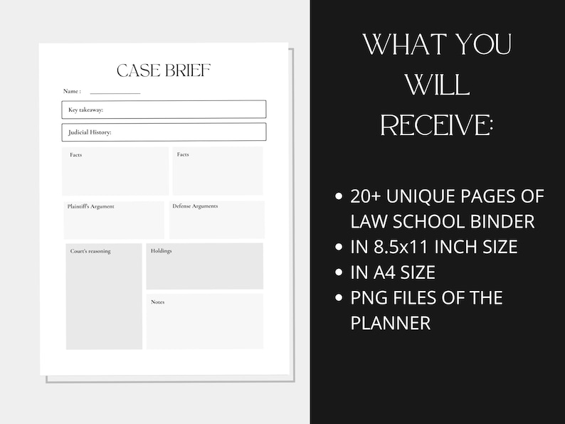 Law School Planner, Law Student Planner, Law School Notes, Law School ...