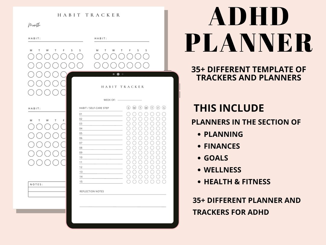 Digital Adhd Planner, Adhd Daily Planner, Adhd Planner Digital, Adhd ...