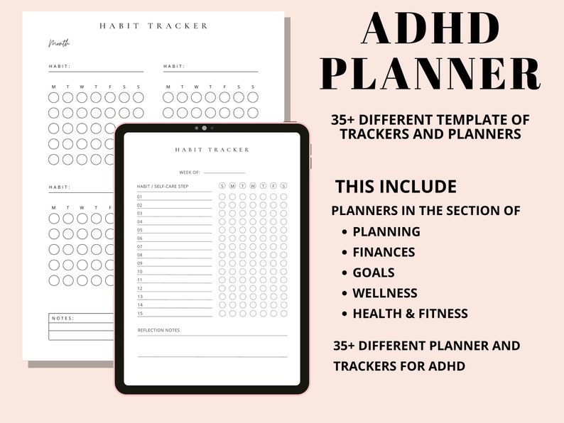 Digital Adhd Planner, Adhd Daily Planner, Adhd Planner Digital, Adhd ...