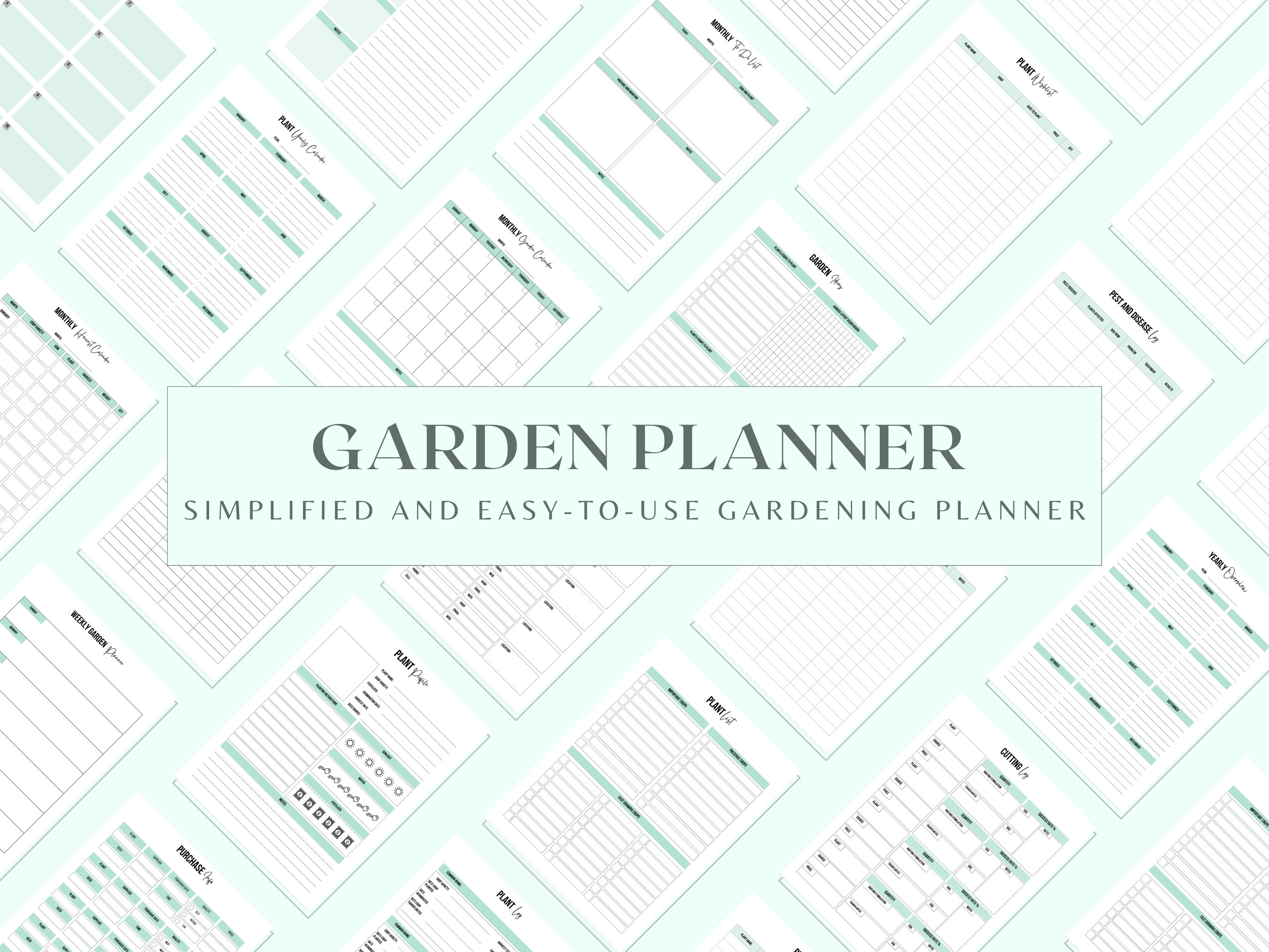 The Ultimate Gardening Planner BUNDLE, Gardening Planner Printable ...