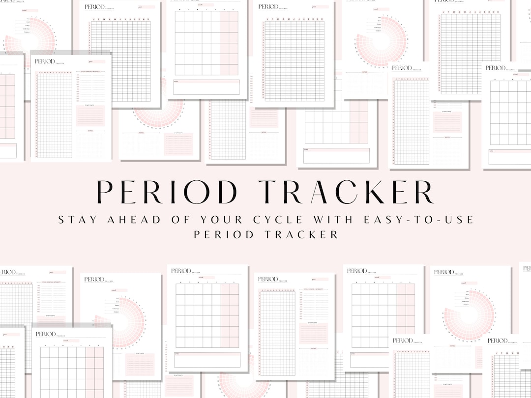 Period Tracker Printables, Ovulation Tracker, Fertility Planner, Period ...