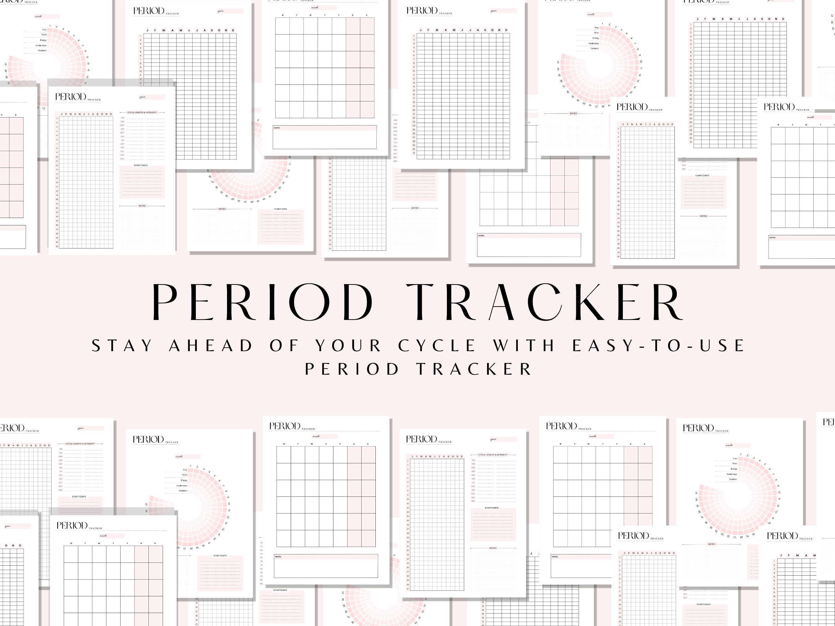 Period Tracker Printables, Ovulation Tracker, Fertility Planner, Period ...