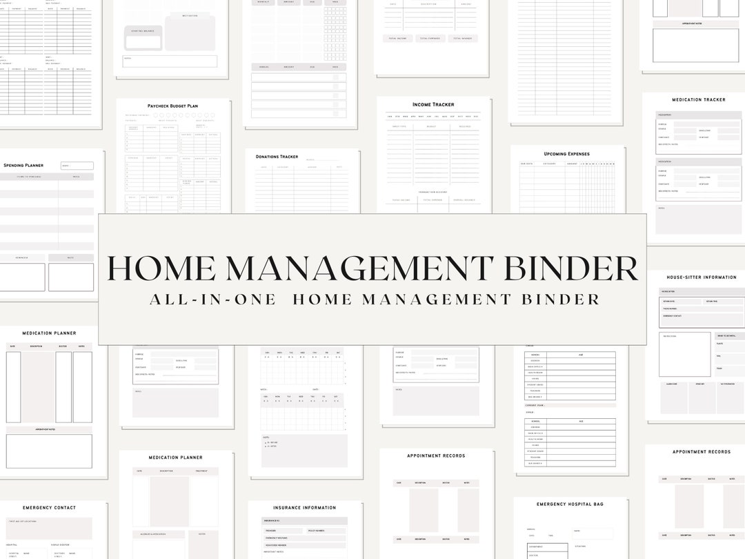 Ultimate Home Management Binder, Home Binder, Home Management Family ...