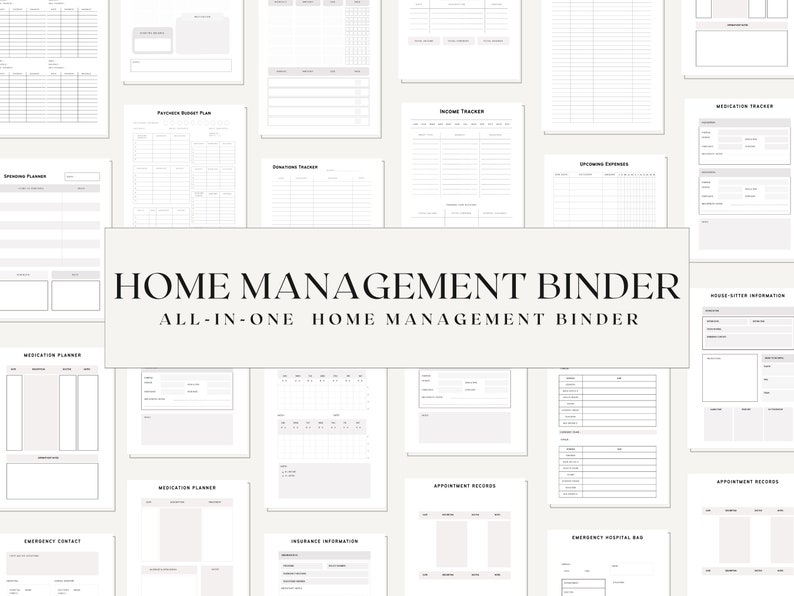 Ultimate Home Management Binder, Home Binder, Home Management Family ...