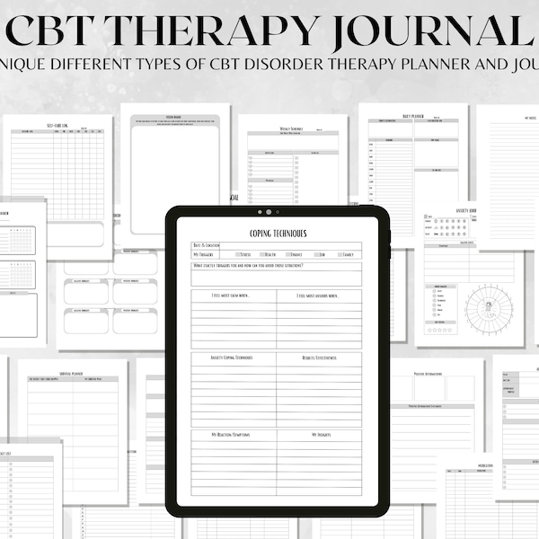 Cbt Worksheets - Etsy